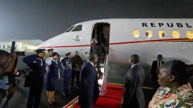 President Mahama travels aboard a Presidential Jet to the AU Summit.