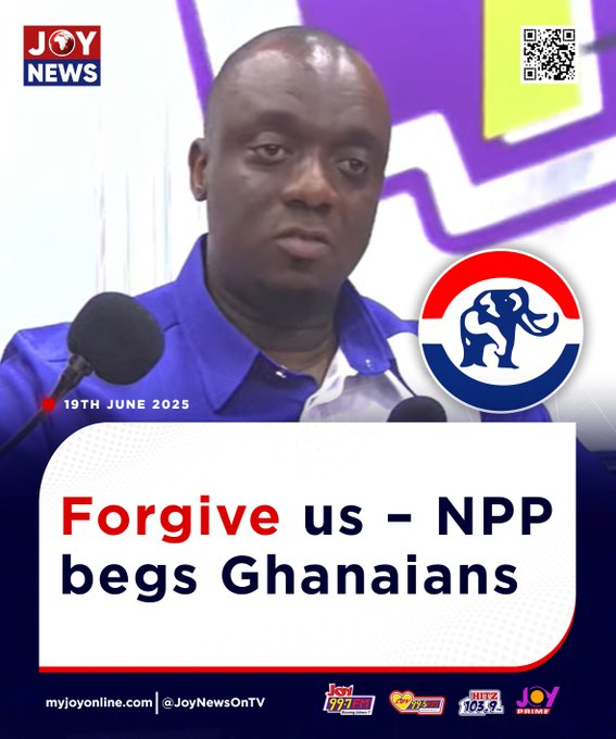 Forgive us – NPP begs Ghanaians