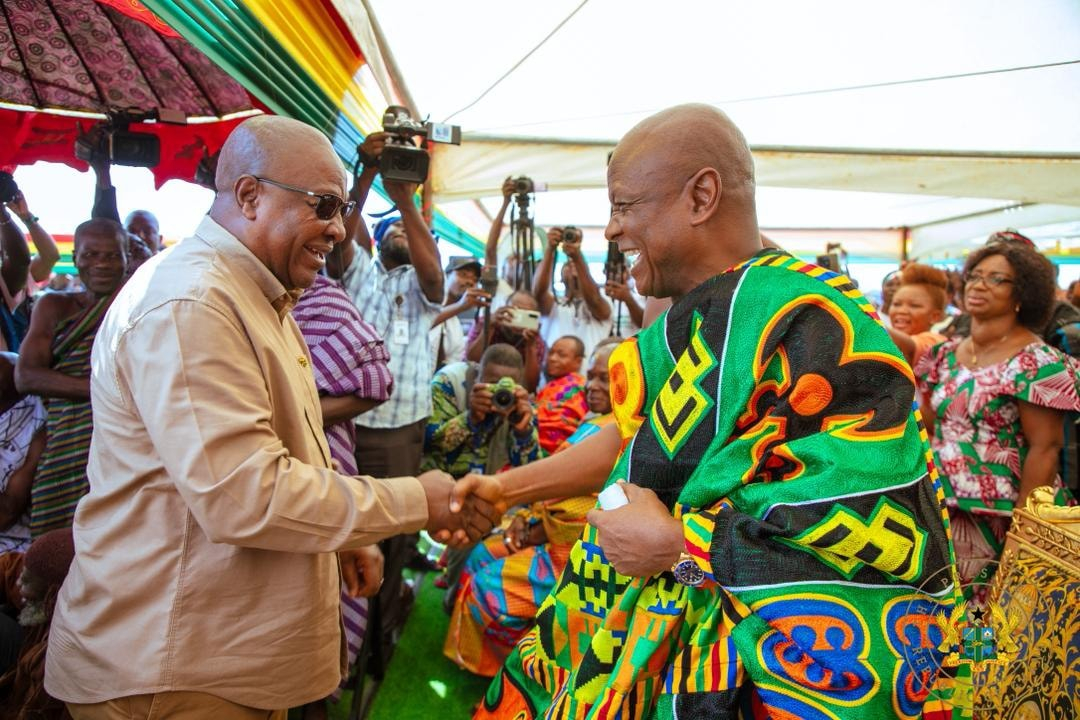 Mahama Praised as Togbe Afede XIV Describes Ho Oxygen City Project as ...