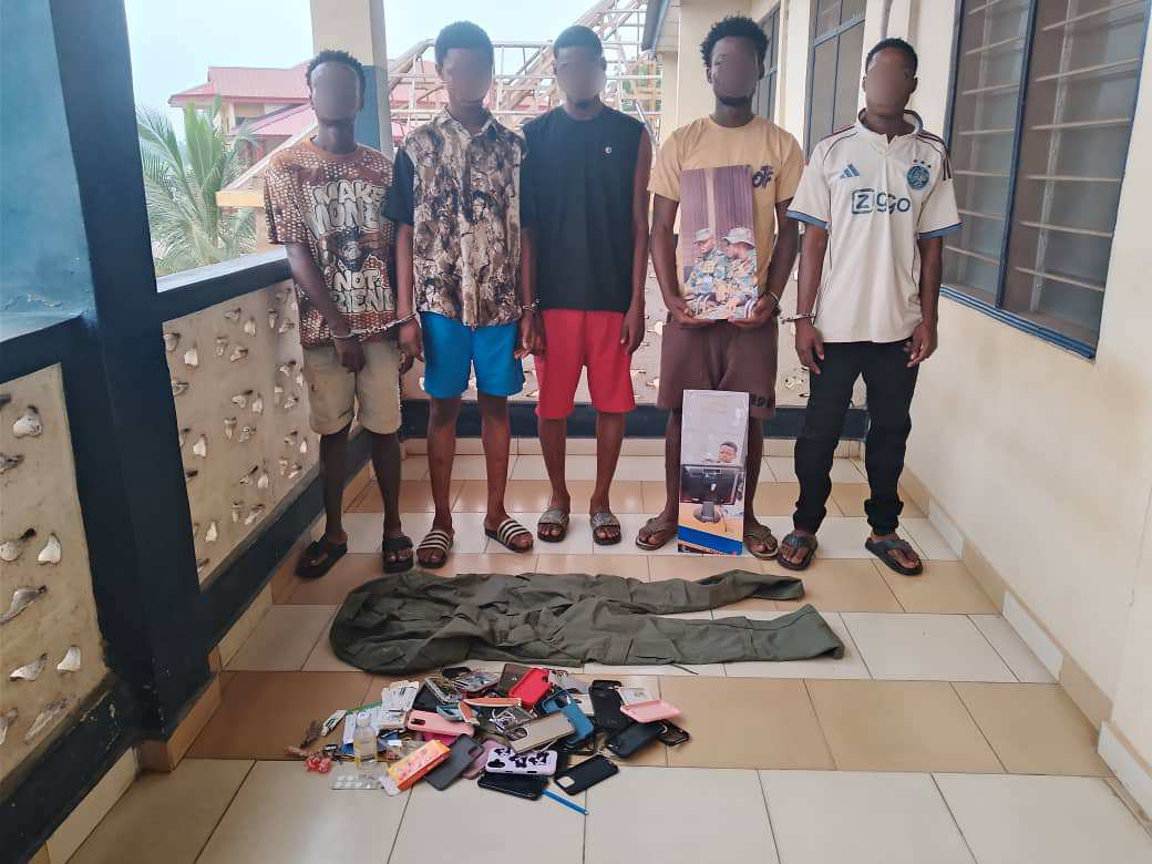 Six Suspects Nabbed in Juaso Robbery and Gang Rape Syndicate