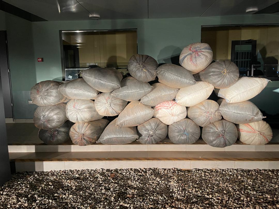 Ghana Immigration Officers Intercept Smuggled Cocoa Beans at Bunkpurugu