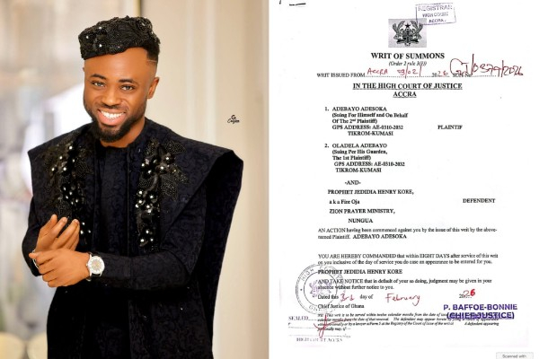 Prophet 'Fire Oja' sued for defamation by ex-husband of 'Ola Maame'