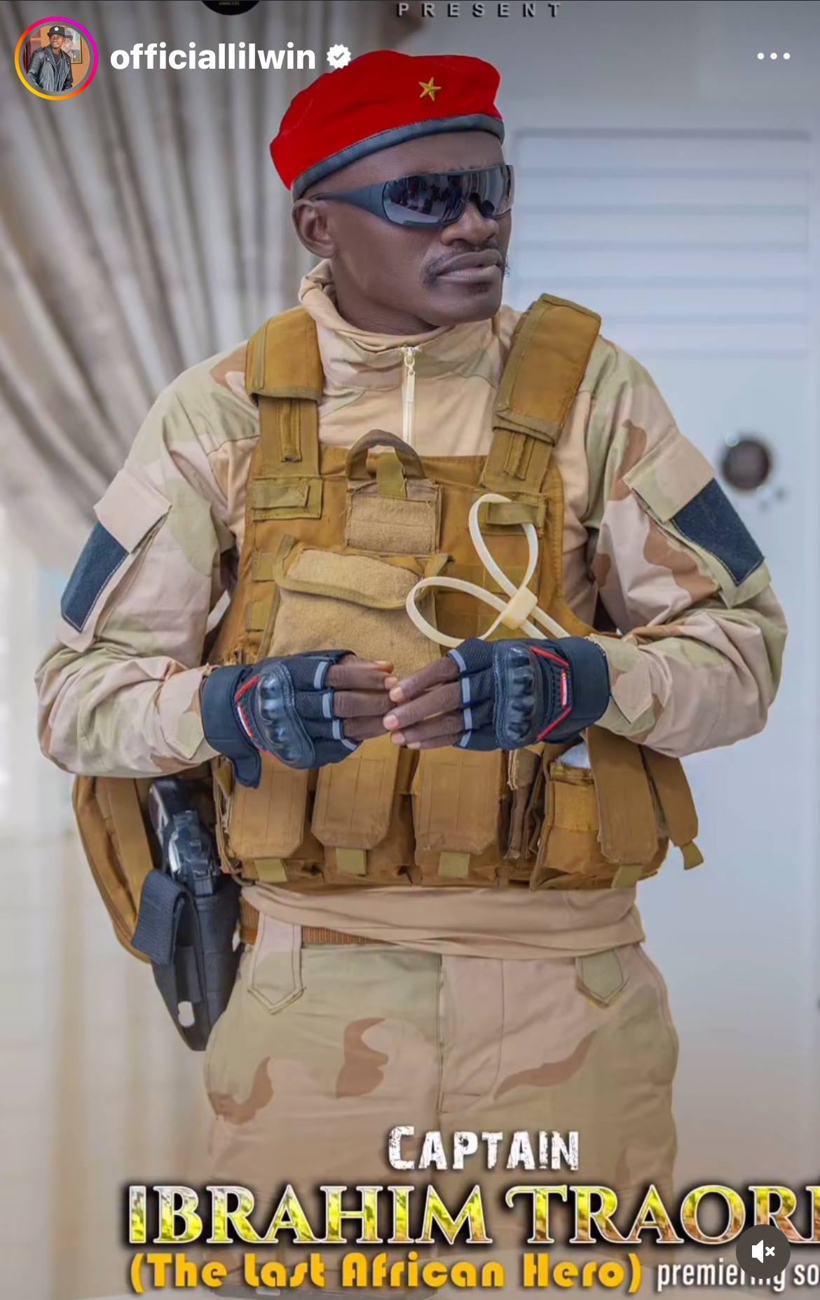 Behind-the-scenes images of Ibrahim Traore's Lilwin film