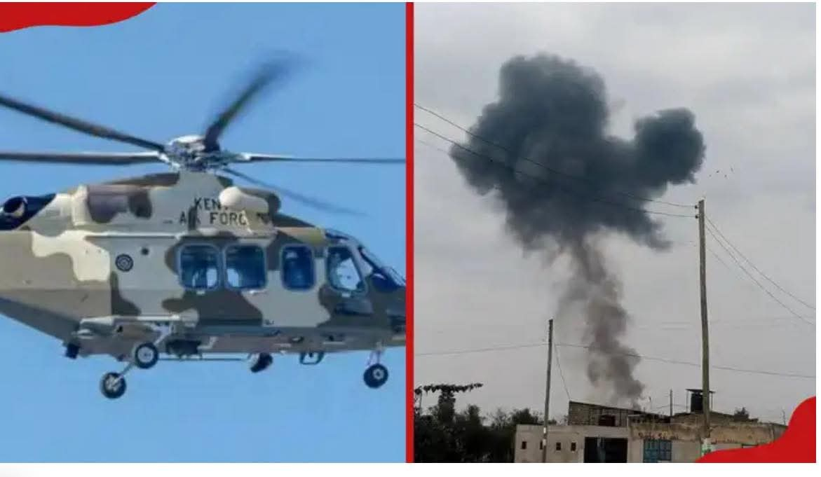 BREAKING: KDF Military Helicopter Crashes in Mwihoko, Multiple ...