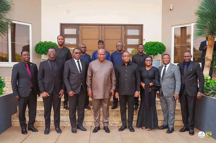 John Mahama Receives Sad News from the Assembly of God Church