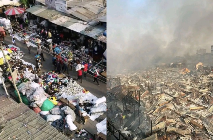 So sad: The current state of Kantamanto following the fire outbreak ...