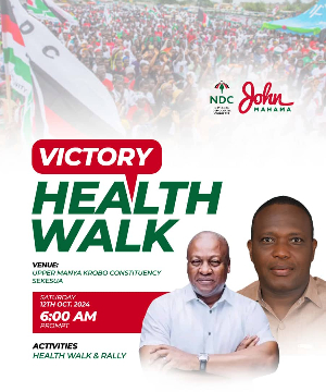 Upper Manya Krobo NDC Organizes Health Walk to Boost Support for 2024 ...