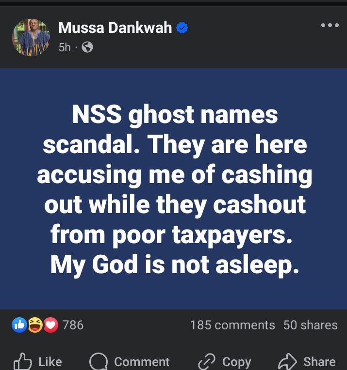 Musa Dankwa Addresses NSS Scandal and Calls Out Government Appointees ...