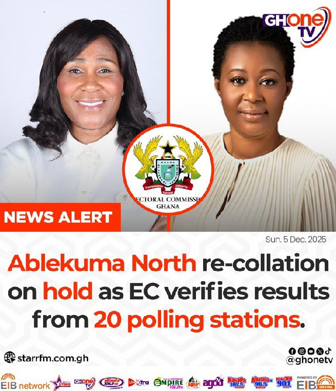 Ablekuma North's Recollation Is Delayed While EC Examines 20 Polling ...