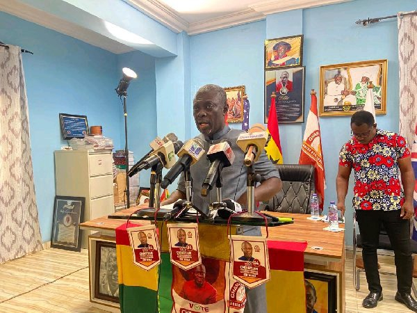 Ghanaian presidential candidate Osofo Kyiri Abosom has placed seven ...