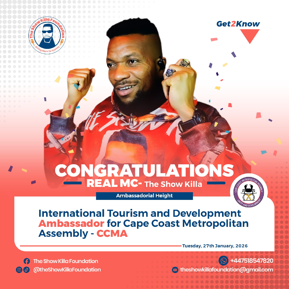 Real MC Appointed As International Tourism And Development Ambassador ...