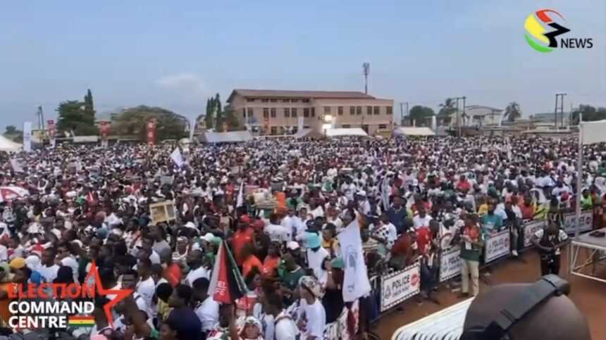 Video: Massive attendance at NDC final rally ahead of the December 7 ...