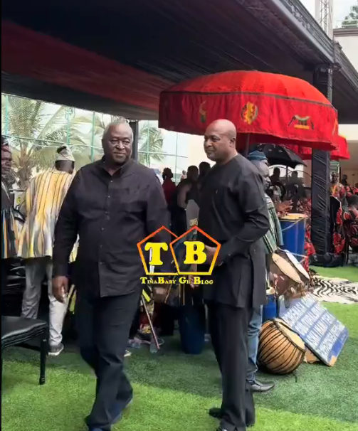 Mahama Brothers Show Solidarity with Sister at Mother-in-Law’s Funeral