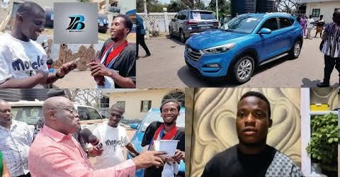 A physicallly challenged student of UCC has been gifted a Car and sum ...