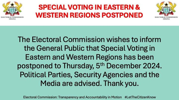 When the EC announces the date for the special voting in the eastern ...