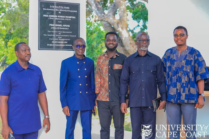 The new shuttle terminal and gatehouse at the University of Cape Coast ...