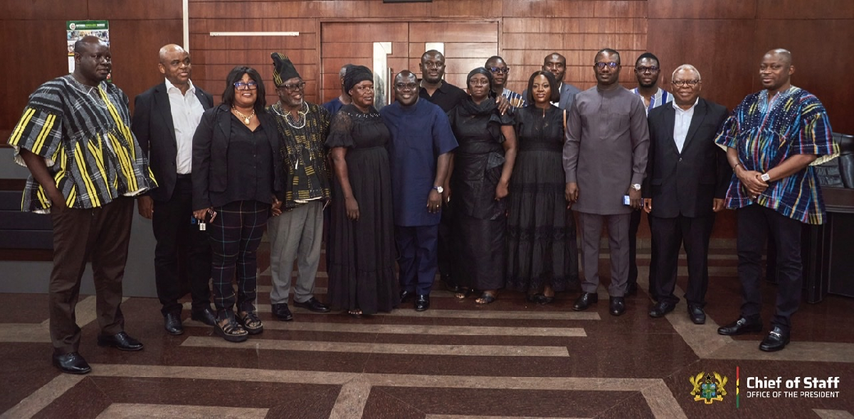 Prof. Thomas Akabzaa Family Visits President Mahama to Announce His Death