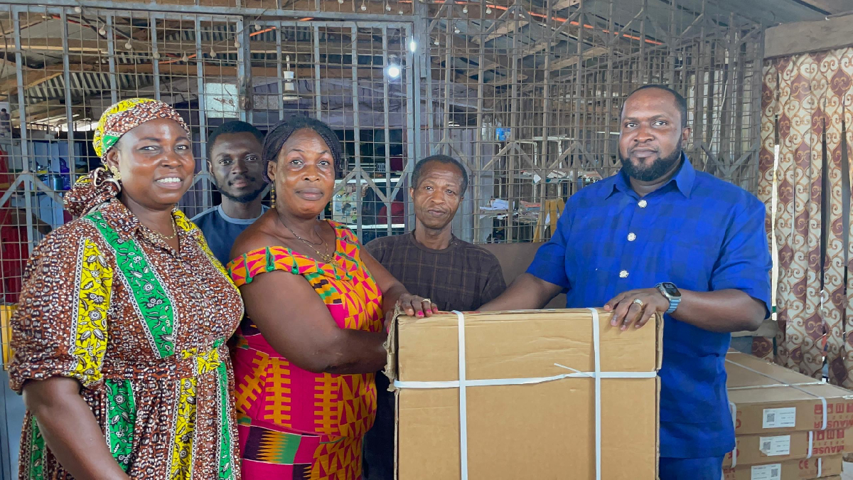 Leadership in Action: NDC's Nana Denkyi Donates Industrial Sewing ...