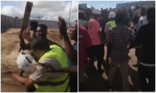 Buduburam Rock Blasting: Watch as resident smashes head of Chinese ...