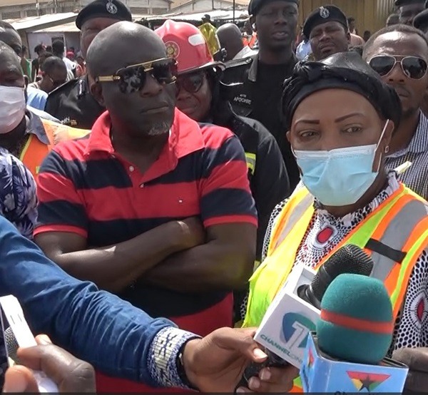 Video | Minister, Accra Mayor visit Circle ECOMOG after fire