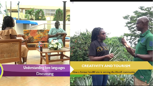 GHANAWEB TV LIVE: Creativity and tourism | Understanding love languages ...