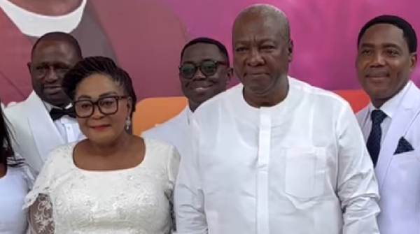 Watch as Mahama, family attend church for post-election thanksgiving ...