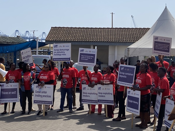 Freight Forwarders picket Cosco Shipping Line over high container fees ...