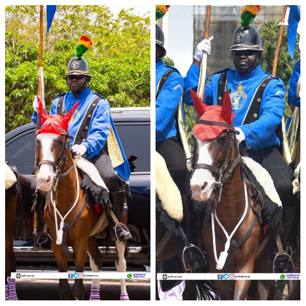 Ghana Police posthumously promotes dead 'police horse' to sergeant rank
