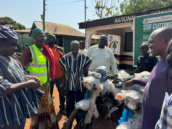 MP donates motorbikes to strengthen NDC reorganisation in Salaga South
