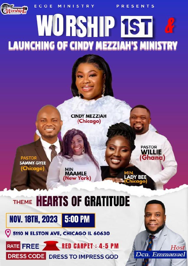 Cindy Mezziah to hold mega launch of ministry in Chicago on Saturday