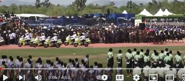 Ghana@66: Akufo-Addo's grand entrance with horses and police dispatch ...