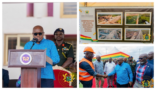 President Akufo-Addo inaugurates Ashaley Botwe School Junction to Tema ...