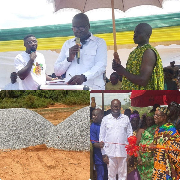 Manso Nkwanta MP donates 500 bags of cement to boost Essuowin SHS project