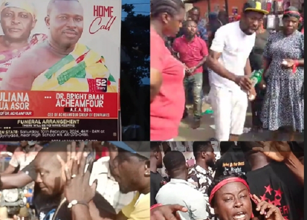 Family of the late Dr. Bright Baah Acheamfour clashes with 'macho' men ...