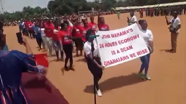 Video | NPP flag, anti-Mahama slogan: Watch video of Keta District 6th ...