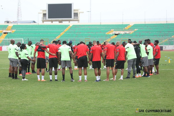 Watch Black Stars' recovery training after victory over Angola