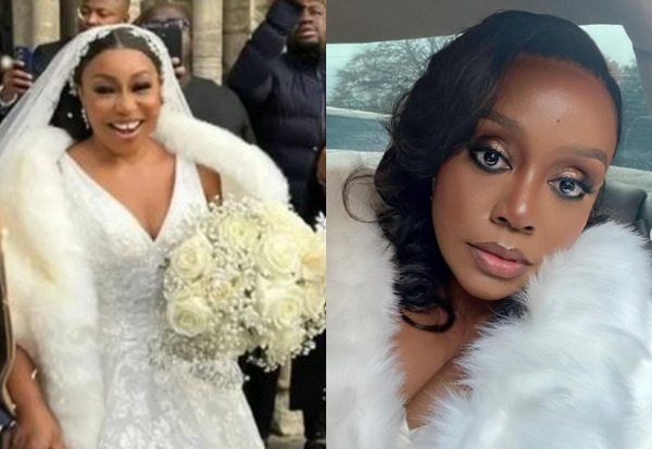 Rita Dominic ditches bouquet toss, transfers good luck to her maid of ...