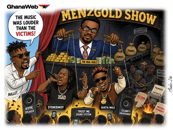 CARTOON: NAM 1 used Stonebwoy, Shatta Wale, others to cover scam deals ...