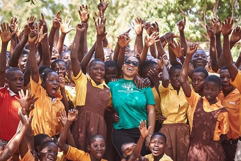 Video | Moesha donates to Billaw Basic School on 28th birthday