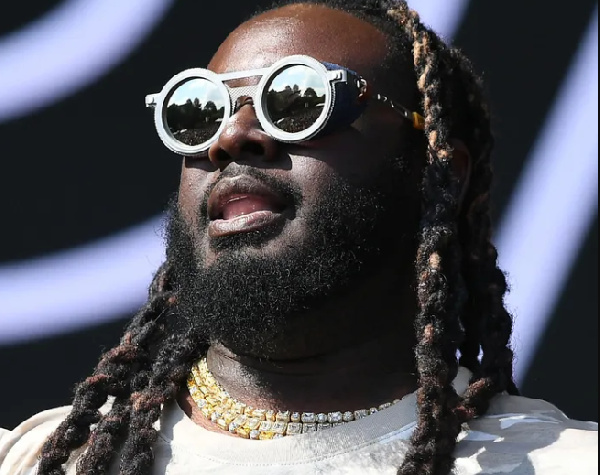 The exciting moment T-Pain climbed the stage at the Black Star Line event