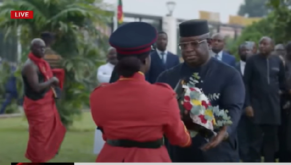 LIVESTREAMED: President Julius Bio arrives in Ghana to commiserate with ...