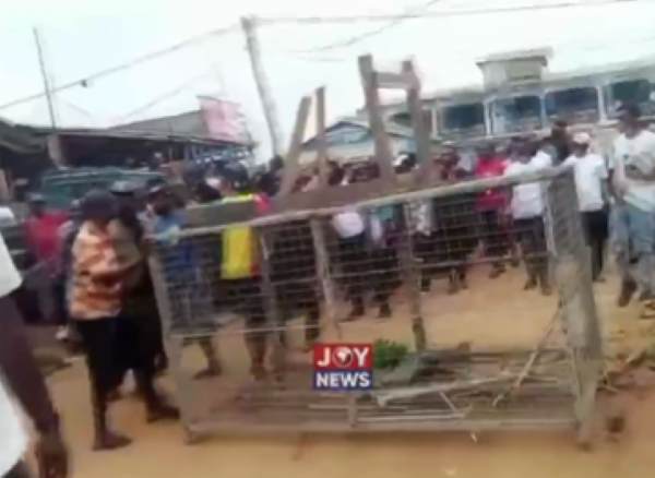 Watch as angry NDC executives allegedly block lands minister from ...
