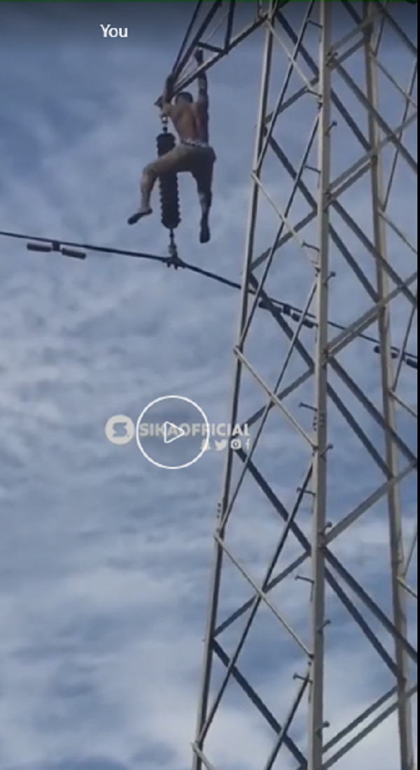 Man who climbed high-tension pole in Kasoa over alleged economic ...