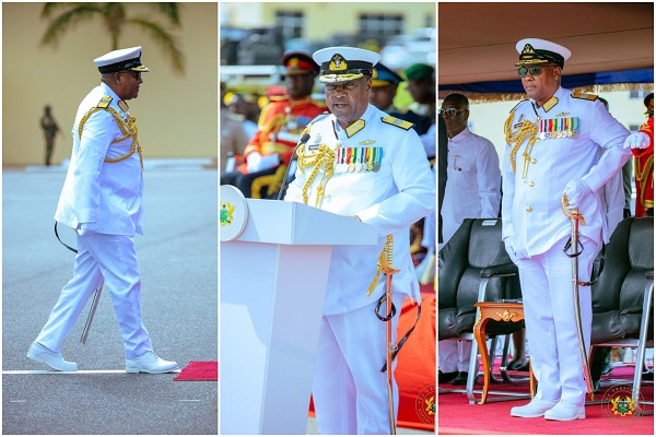 Video | Watch as President Mahama steps out in Navy uniform
