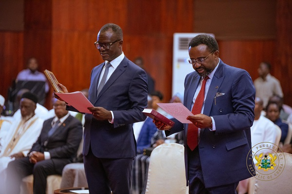 LIVESTREAMED: President Mahama swears-in Governor of Bank of Ghana, 1st ...