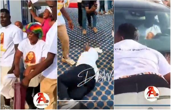 Watch jubilant scenes at Agradaa's church after her release from prison