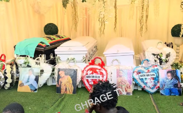 Tears flow as mourners grieve nurse and three children killed in fire ...