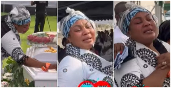 (Updated) Empress Gifty weeps uncontrollably as she pays last respects ...