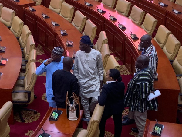 The moment Haruna Iddrisu took over Collins Dauda’s front seat after ...