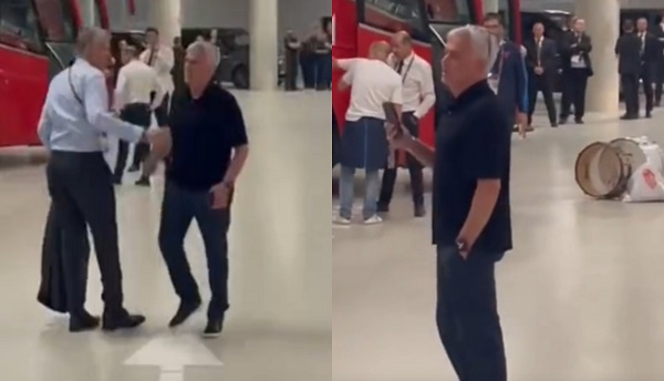 Watch how Jose Mourinho chased referee at car park after Roma's defeat ...